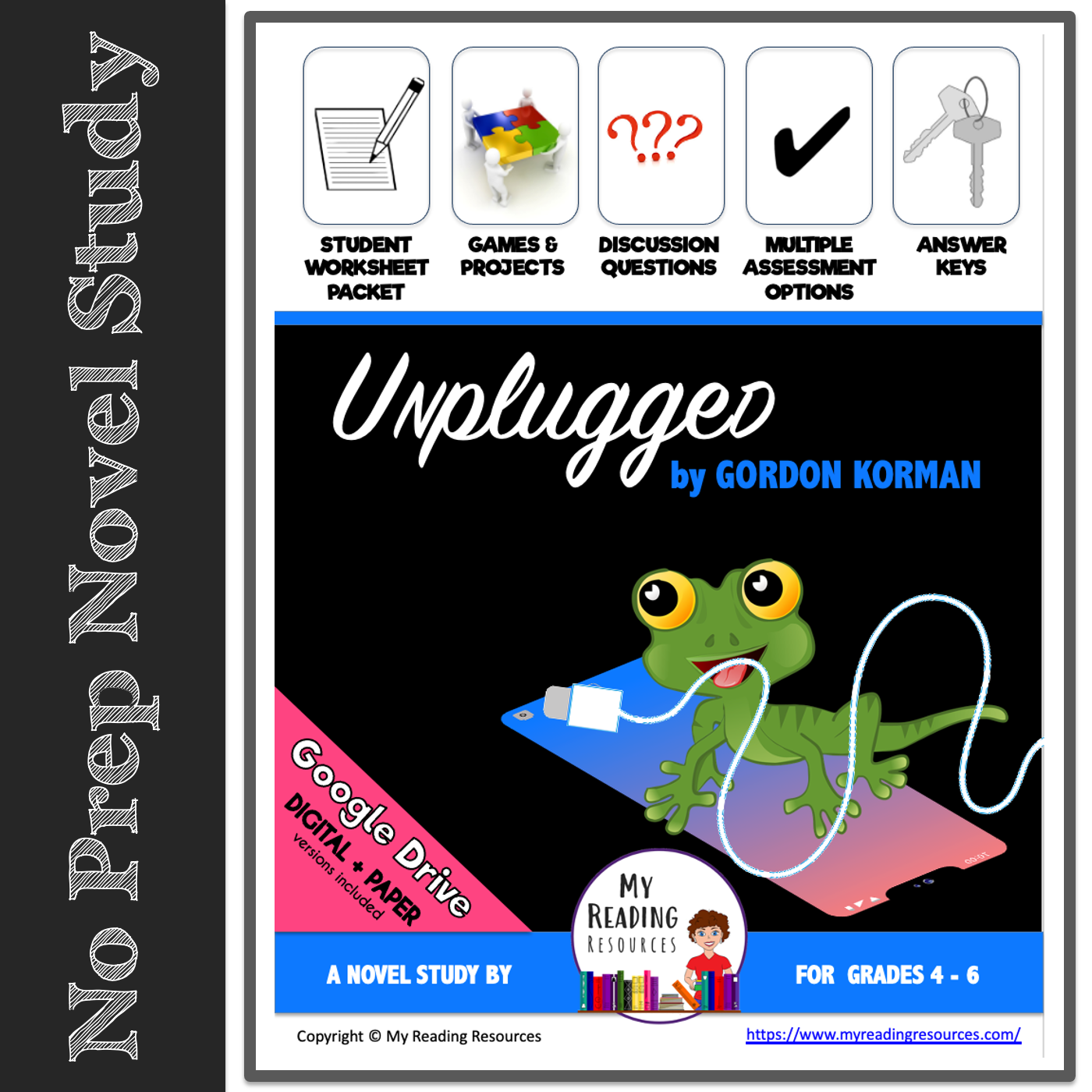 Unplugged Novel Study - My Reading Resources