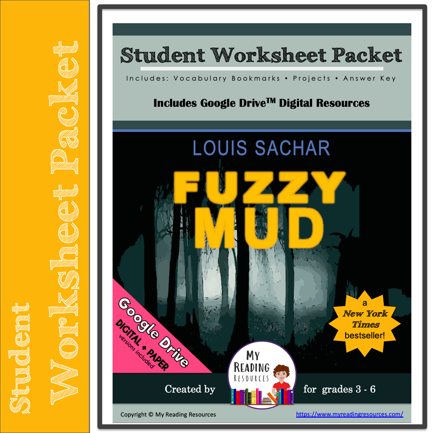Fuzzy Mud Student Worksheet Packet - My Reading Resources
