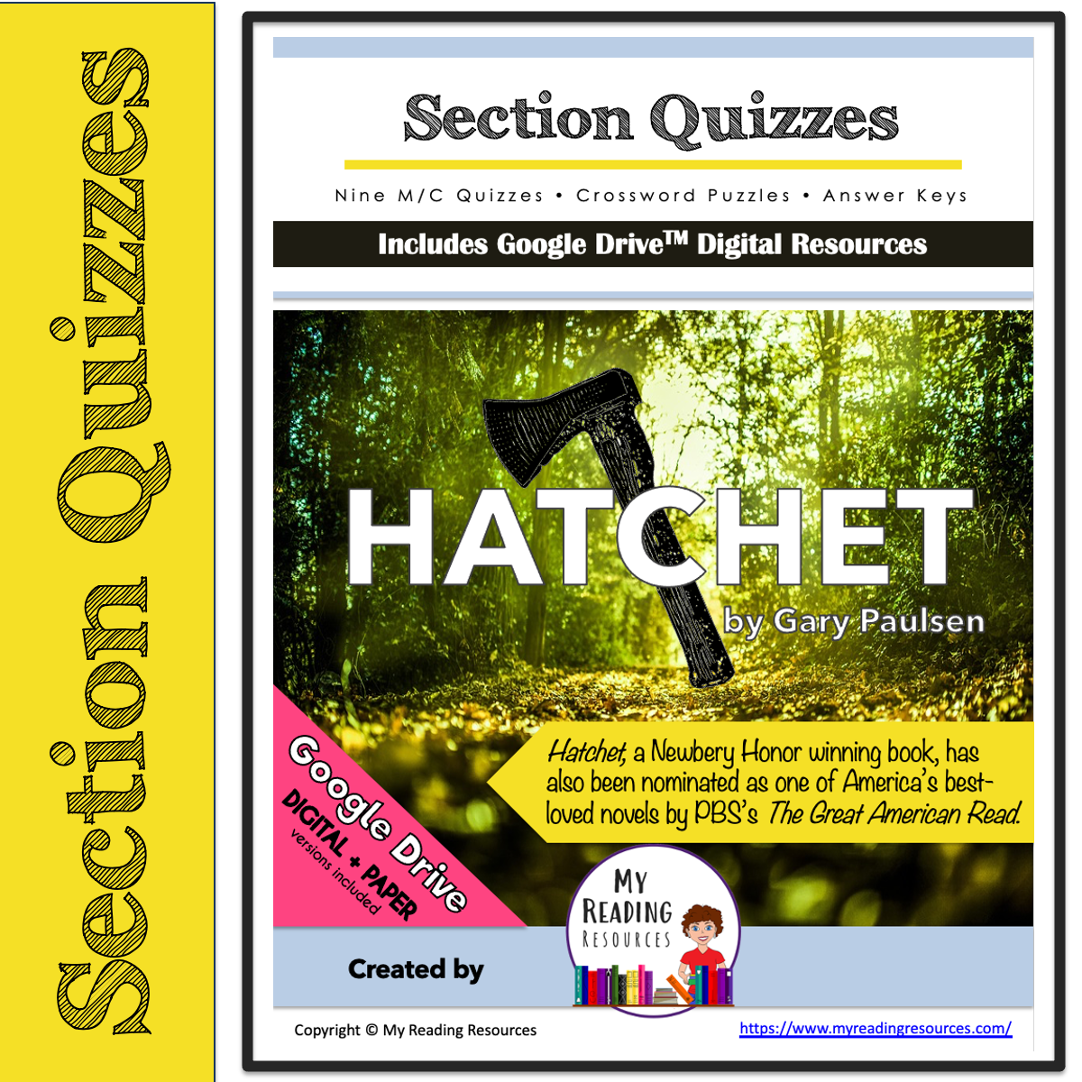 Hatchet Section Quizzes & Crossword Puzzles - My Reading Resources