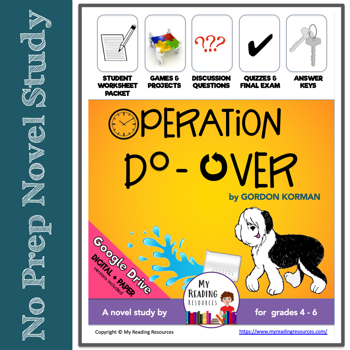 Operation Do-Over Novel Study - My Reading Resources