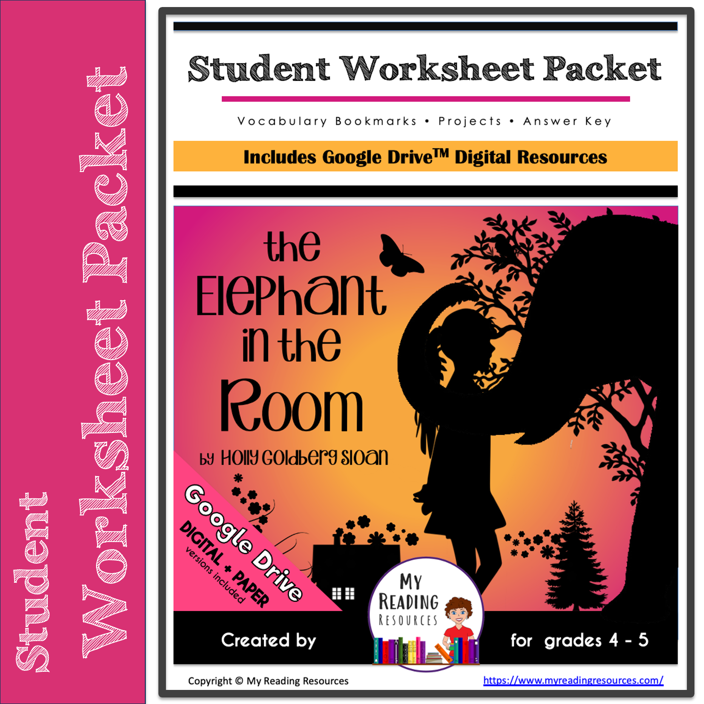 The Elephant in the Room Student Worksheet Packet - My Reading Resources