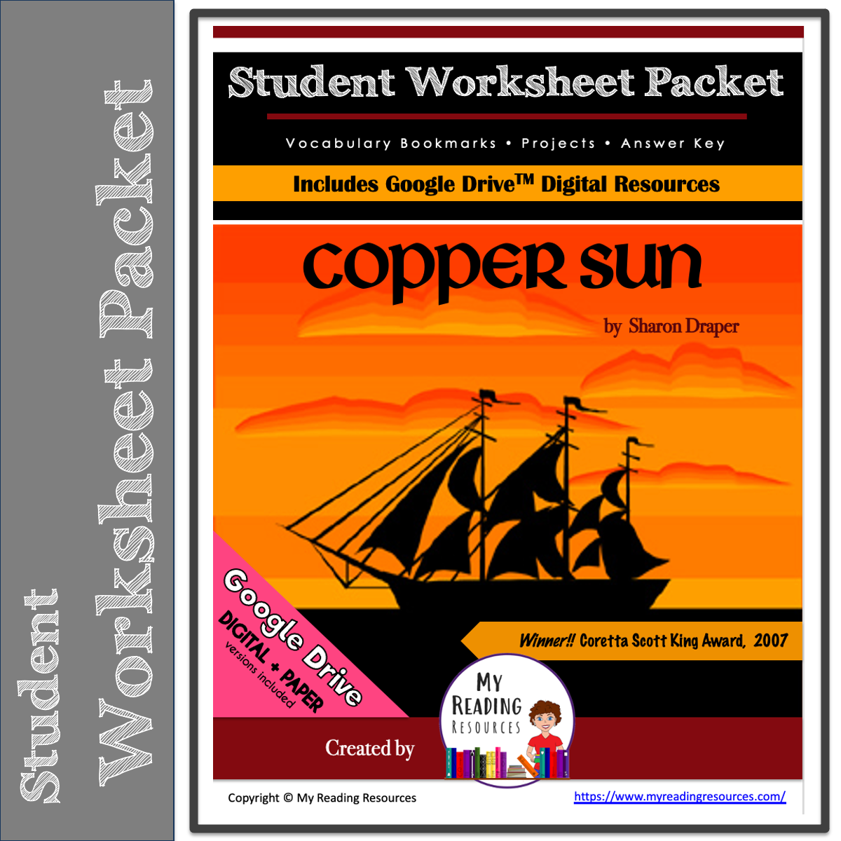 Copper Sun Student Worksheet Packet - My Reading Resources