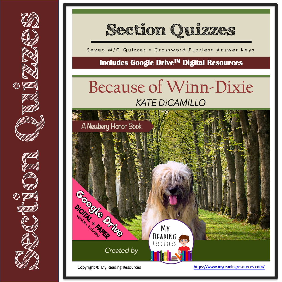 Because of Winn-Dixie Section Quizzes & Crossword Puzzles - My Reading ...