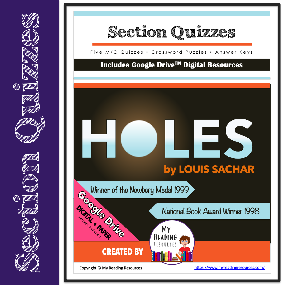 Holes Section Quizzes & Crossword Puzzles - My Reading Resources