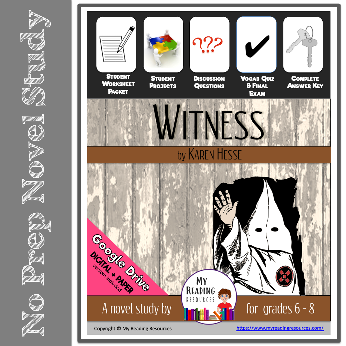 Witness Novel Study - My Reading Resources