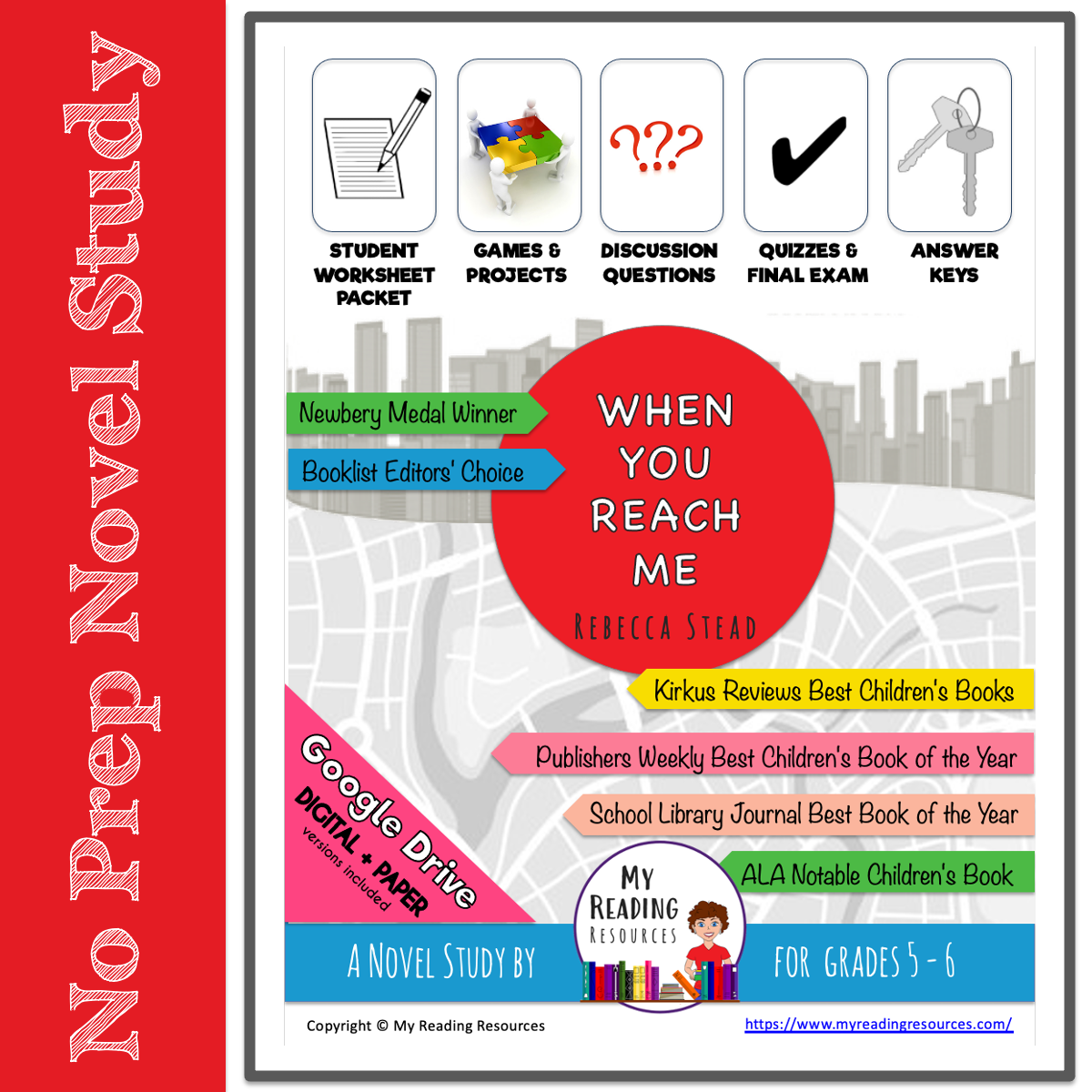 When You Reach Me Novel Study - My Reading Resources