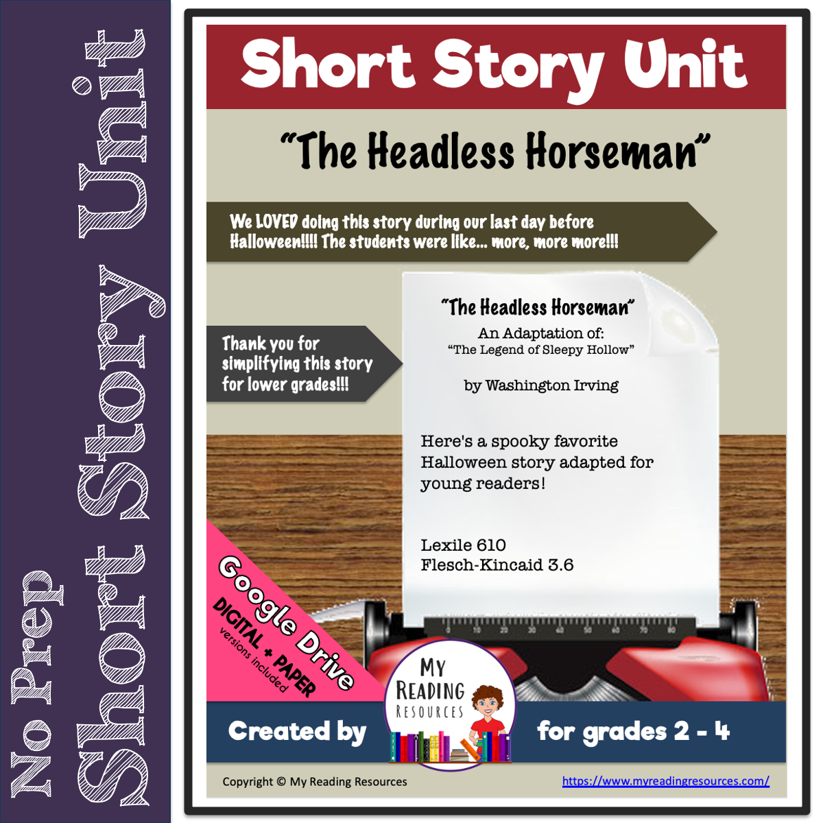 "The Headless Horseman" Short Story Unit - My Reading Resources