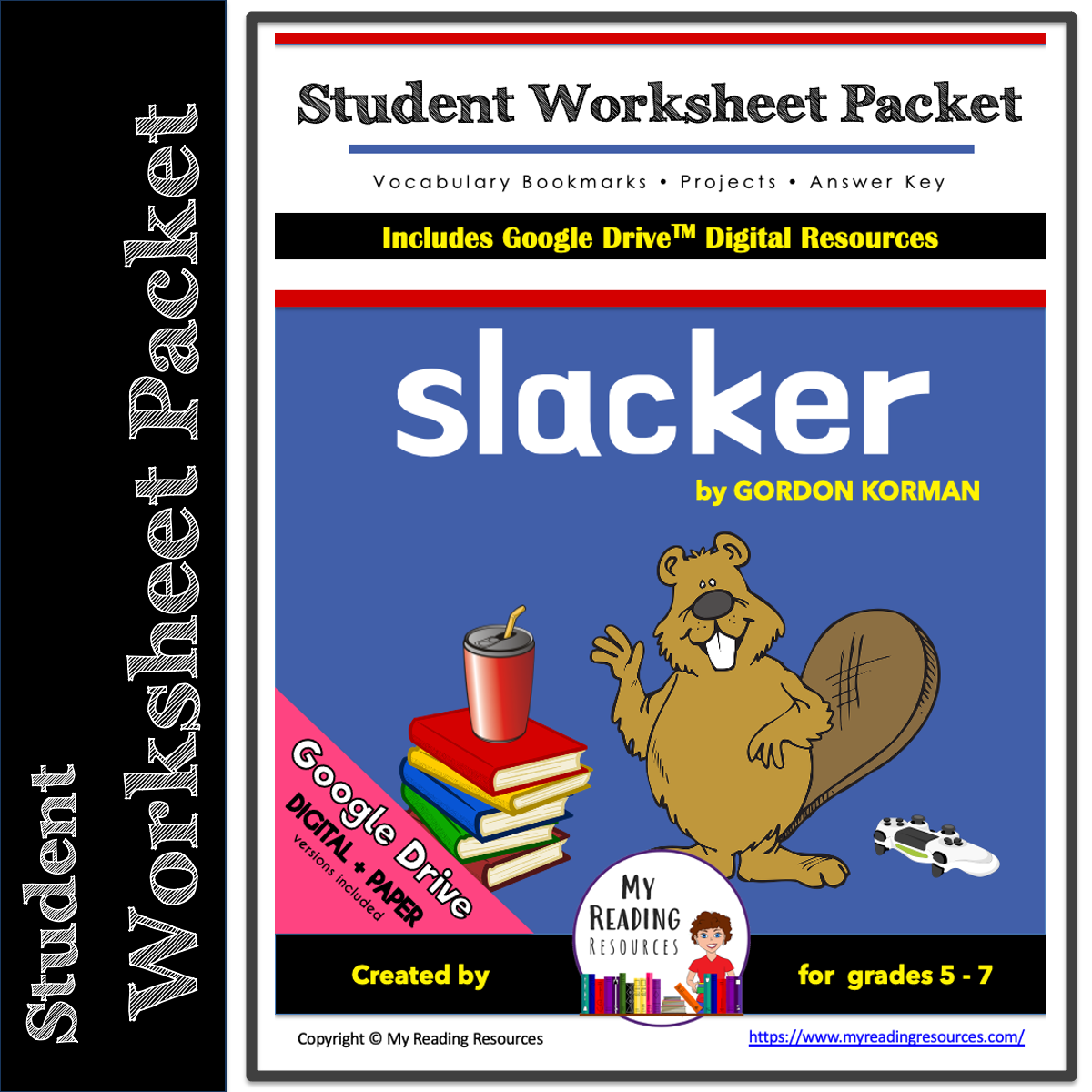 Slacker Student Worksheet Packet - My Reading Resources