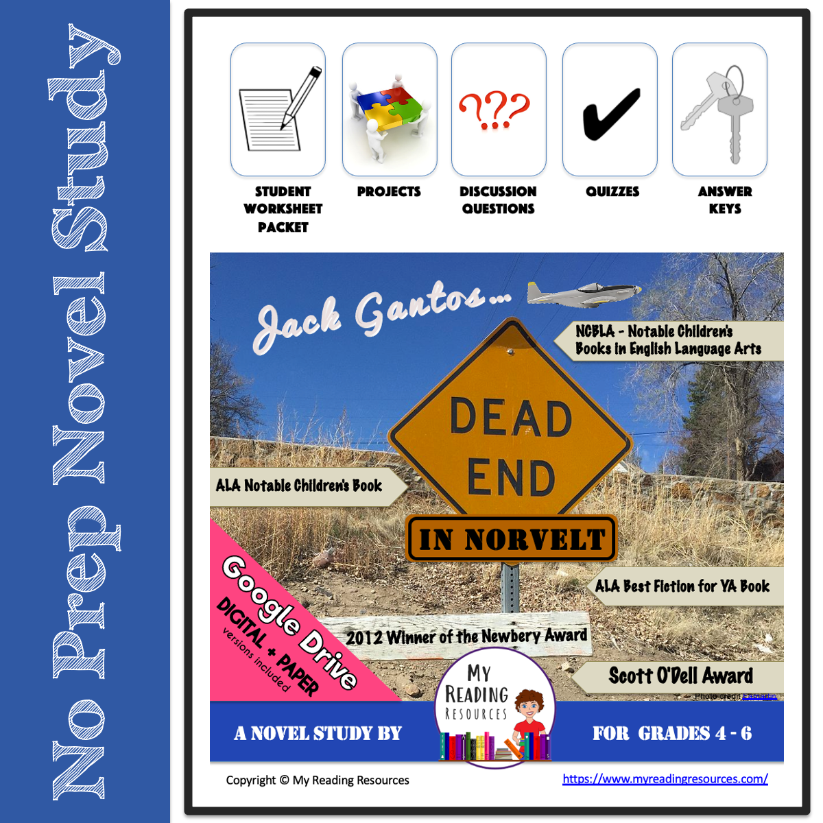 Dead End in Norvelt Novel Study - My Reading Resources