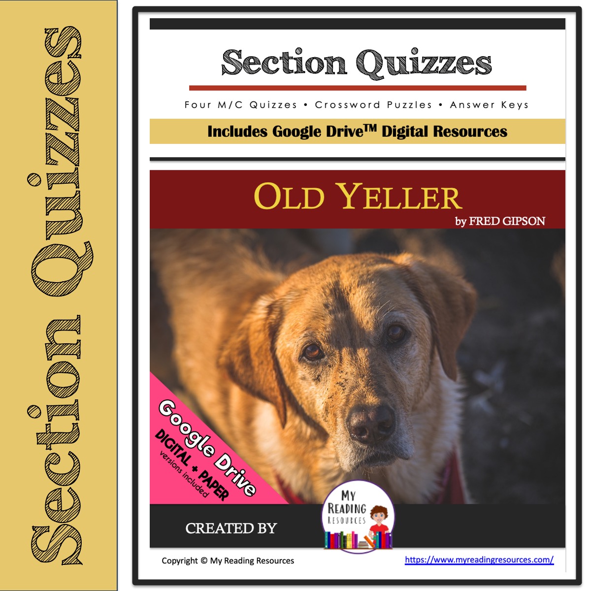Old Yeller Section Quizzes & Crossword Puzzles - My Reading Resources