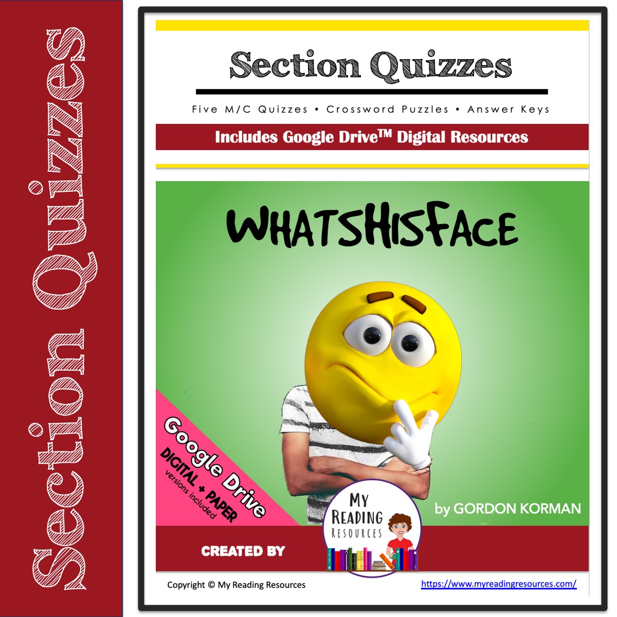 WhatsHisFace Section Quizzes & Crossword Puzzles - My Reading Resources