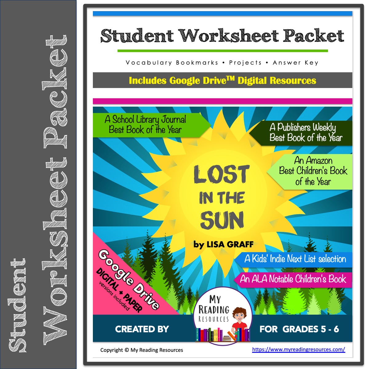 Lost in the Sun Student Worksheet Packet - My Reading Resources
