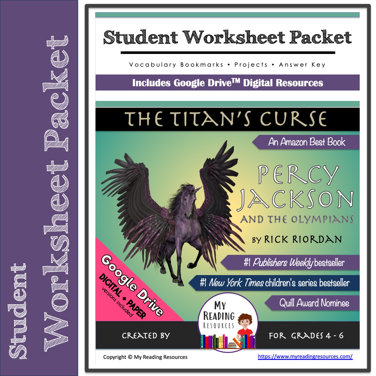 The Titan's Curse Student Worksheet Packet - My Reading Resources