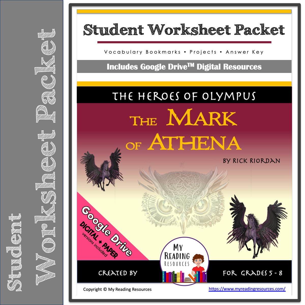 The Mark of Athena Student Worksheet Packet - My Reading Resources