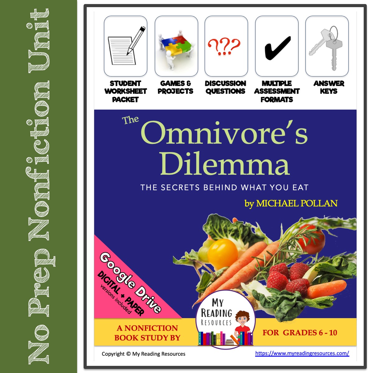 The Omnivore's Dilemma Nonfiction Book Study - My Reading Resources