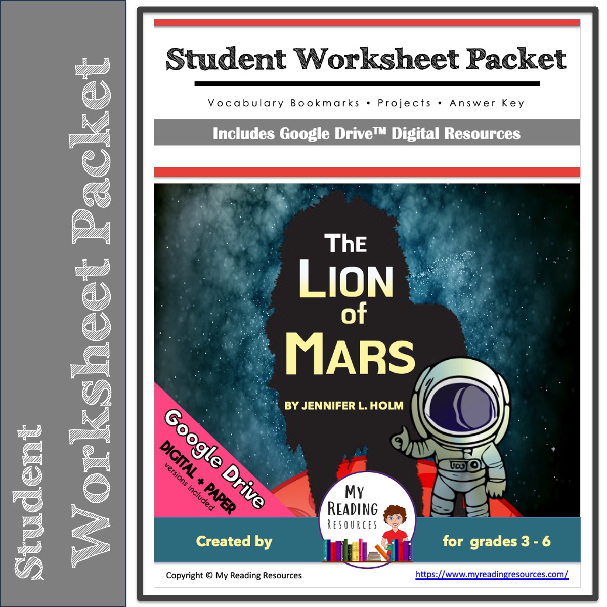 The Lion of Mars Student Worksheet Packet - My Reading Resources