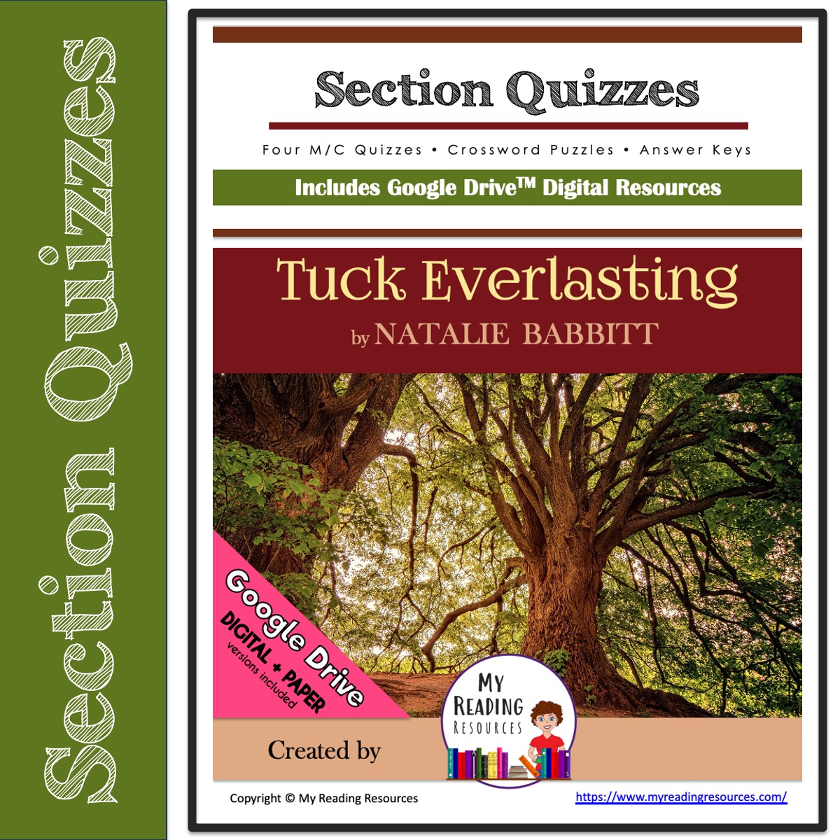 Tuck Everlasting Section Quizzes & Crossword Puzzles - My Reading Resources