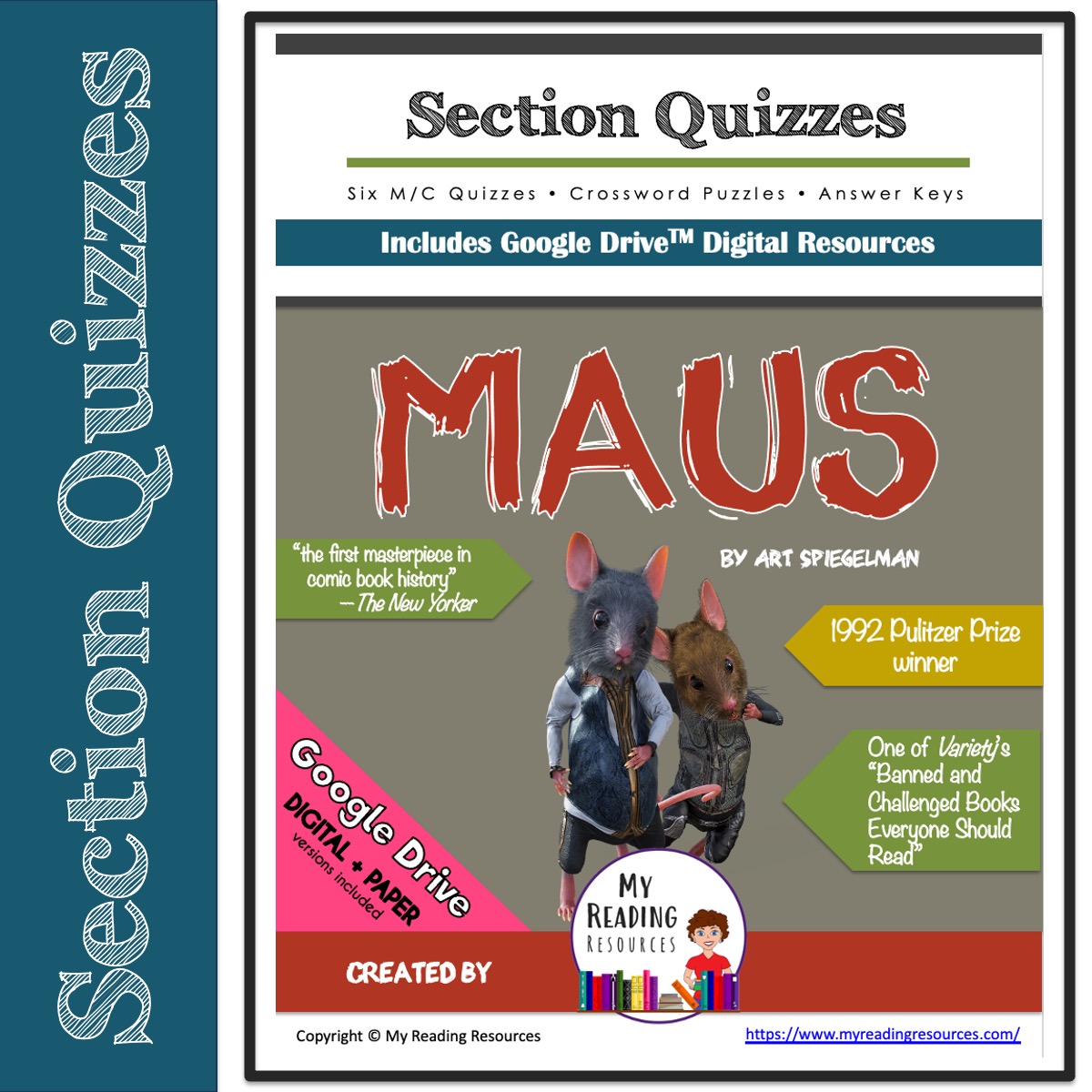 Maus Section Quizzes & Crossword Puzzles - My Reading Resources