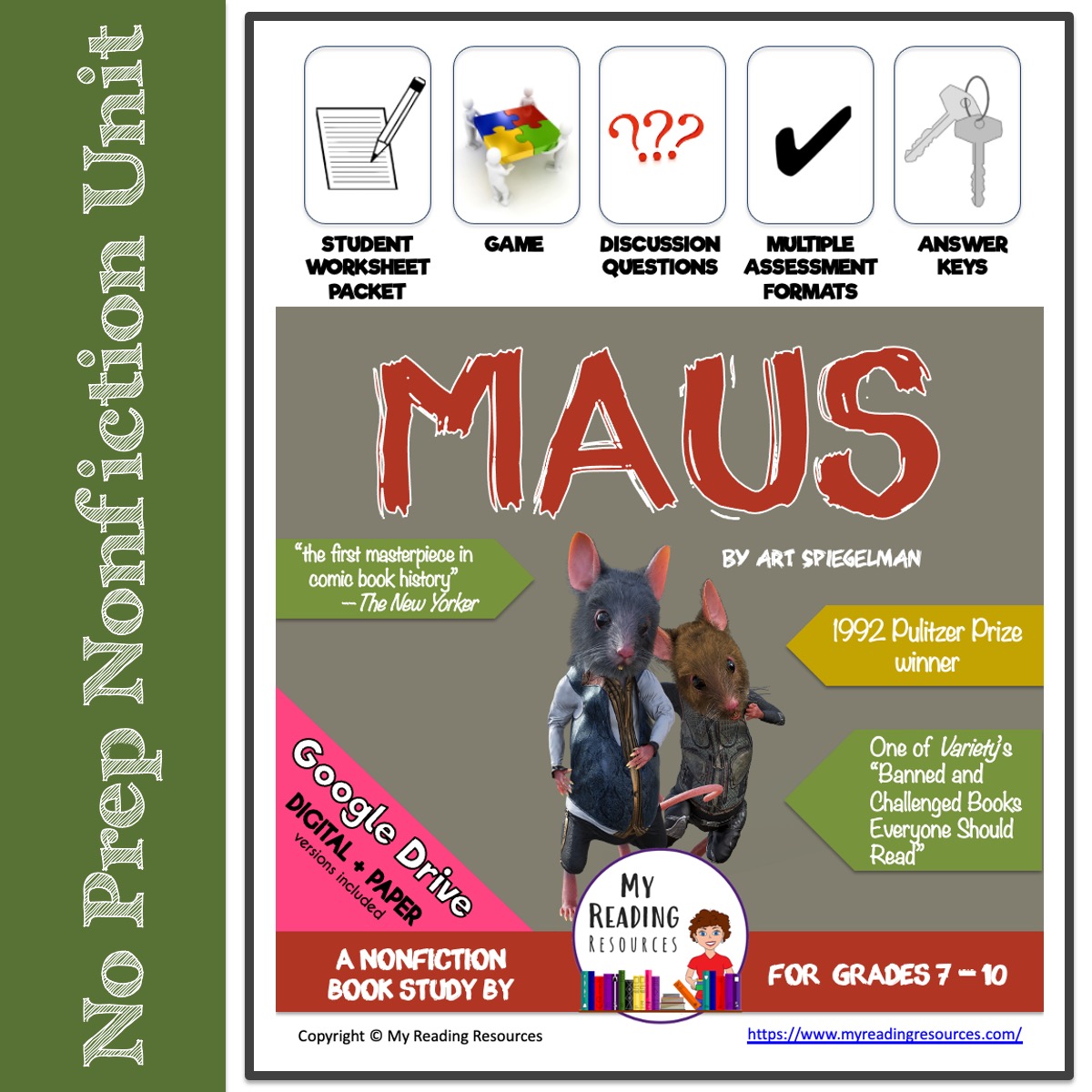 Maus Nonfiction Book Study - My Reading Resources