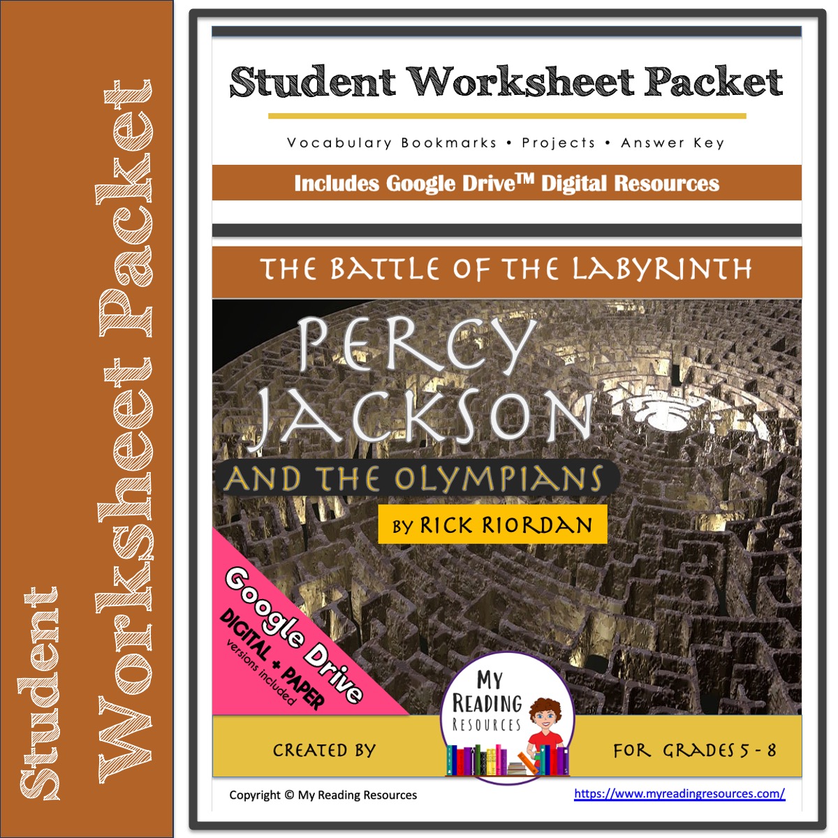 The Battle of the Labyrinth Student Worksheet Packet - My Reading Resources
