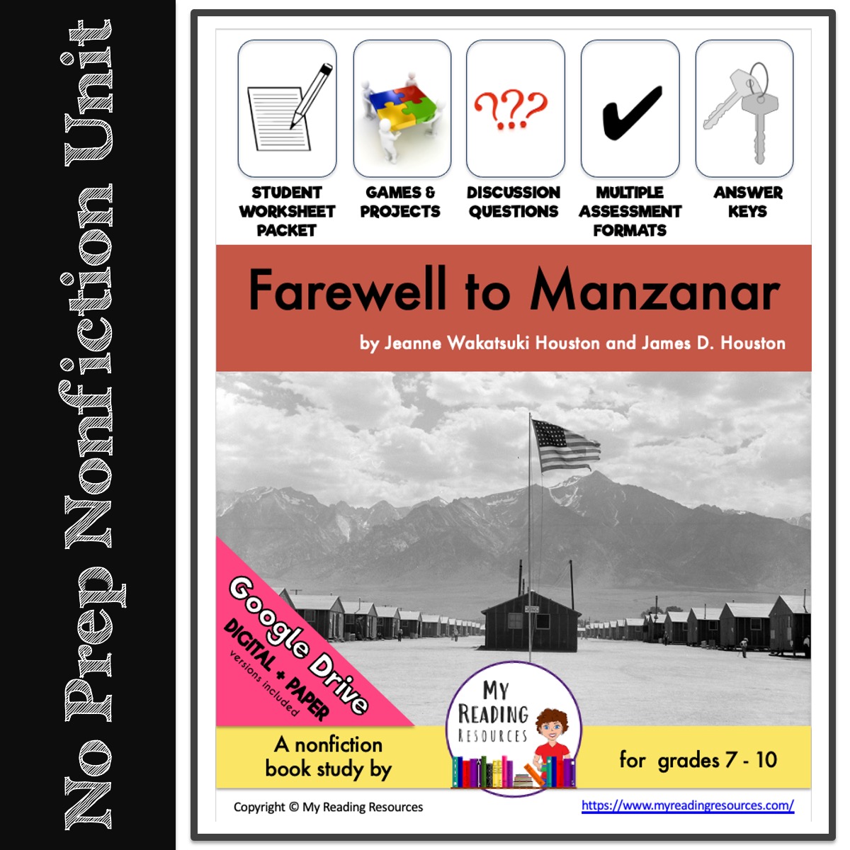 Farewell to Manzanar Nonfiction Book Study - My Reading Resources