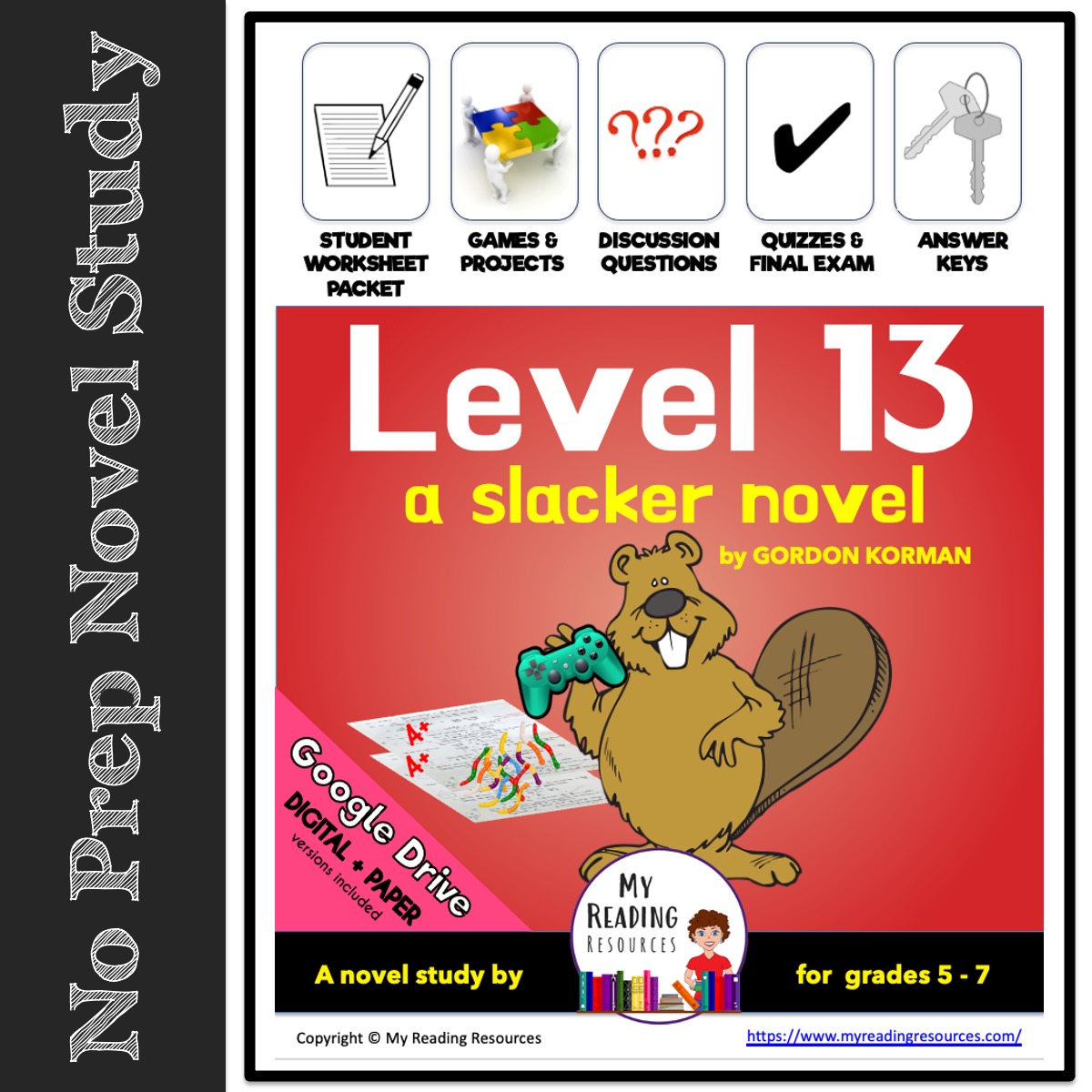 Level 13 Novel Study - My Reading Resources