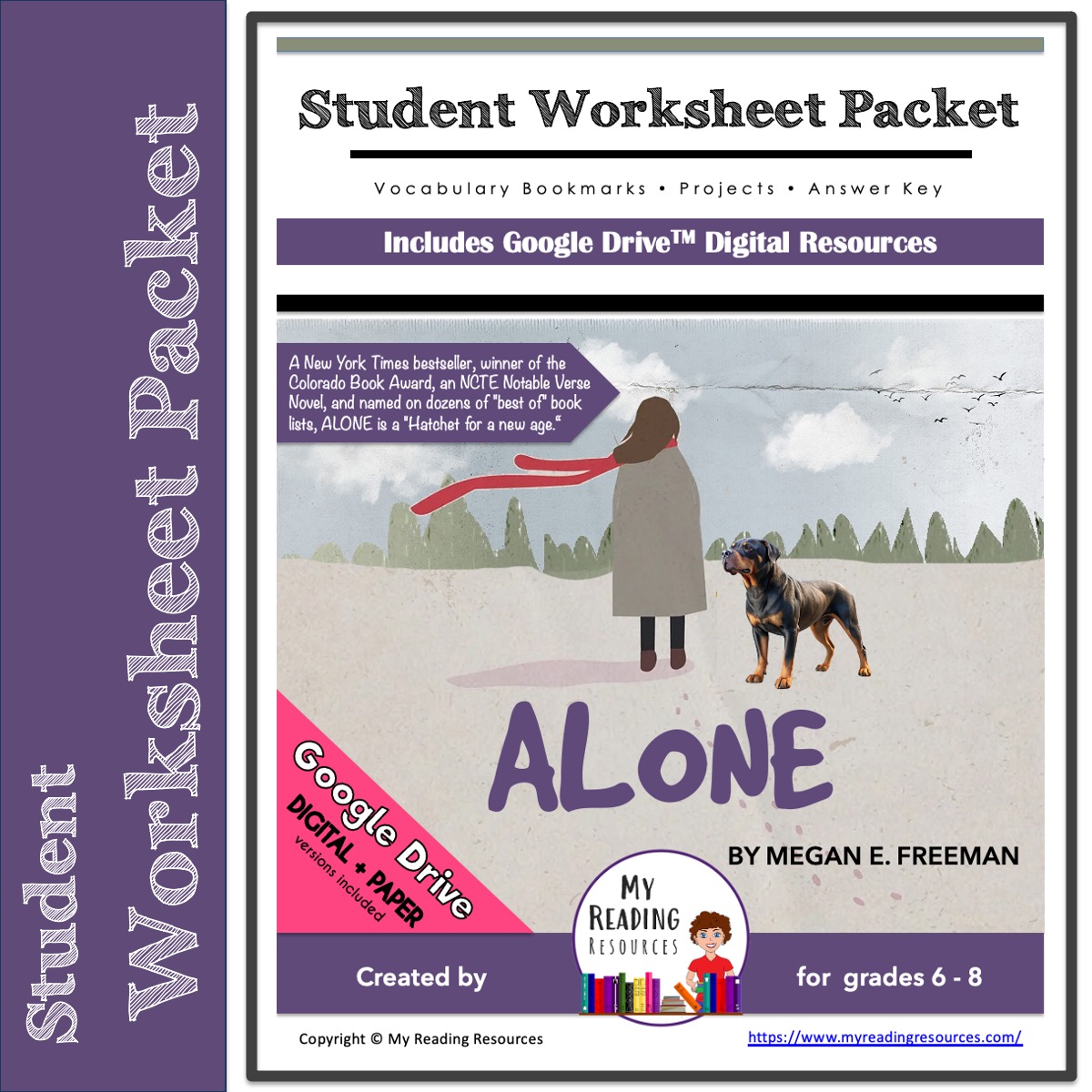 Alone Student Worksheet Packet - My Reading Resources
