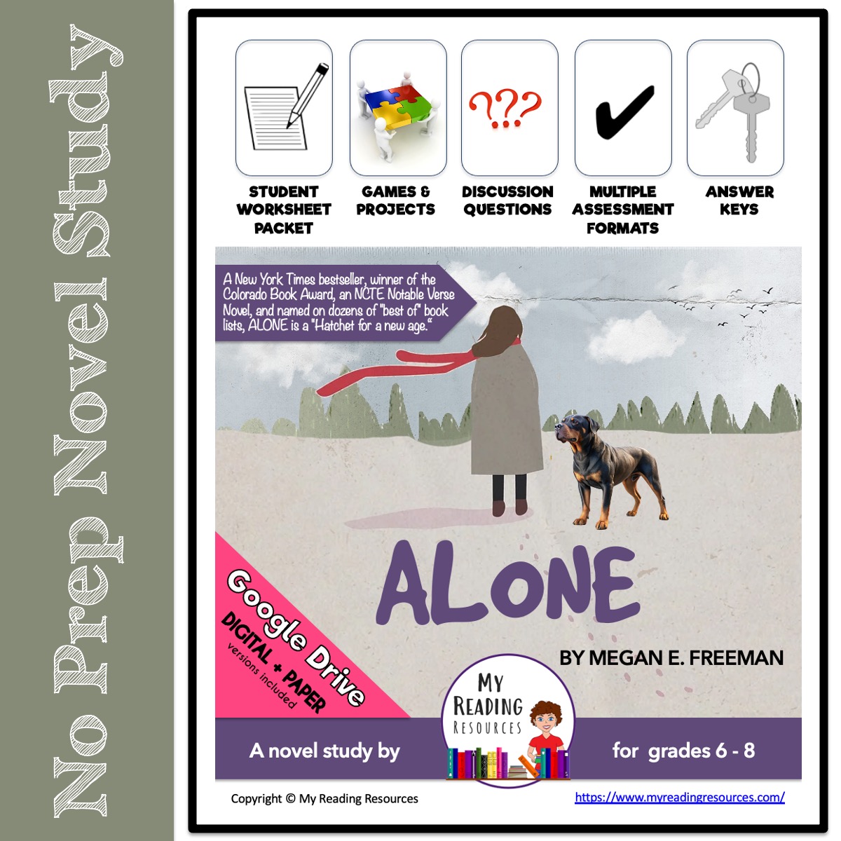 Alone Novel Study - My Reading Resources