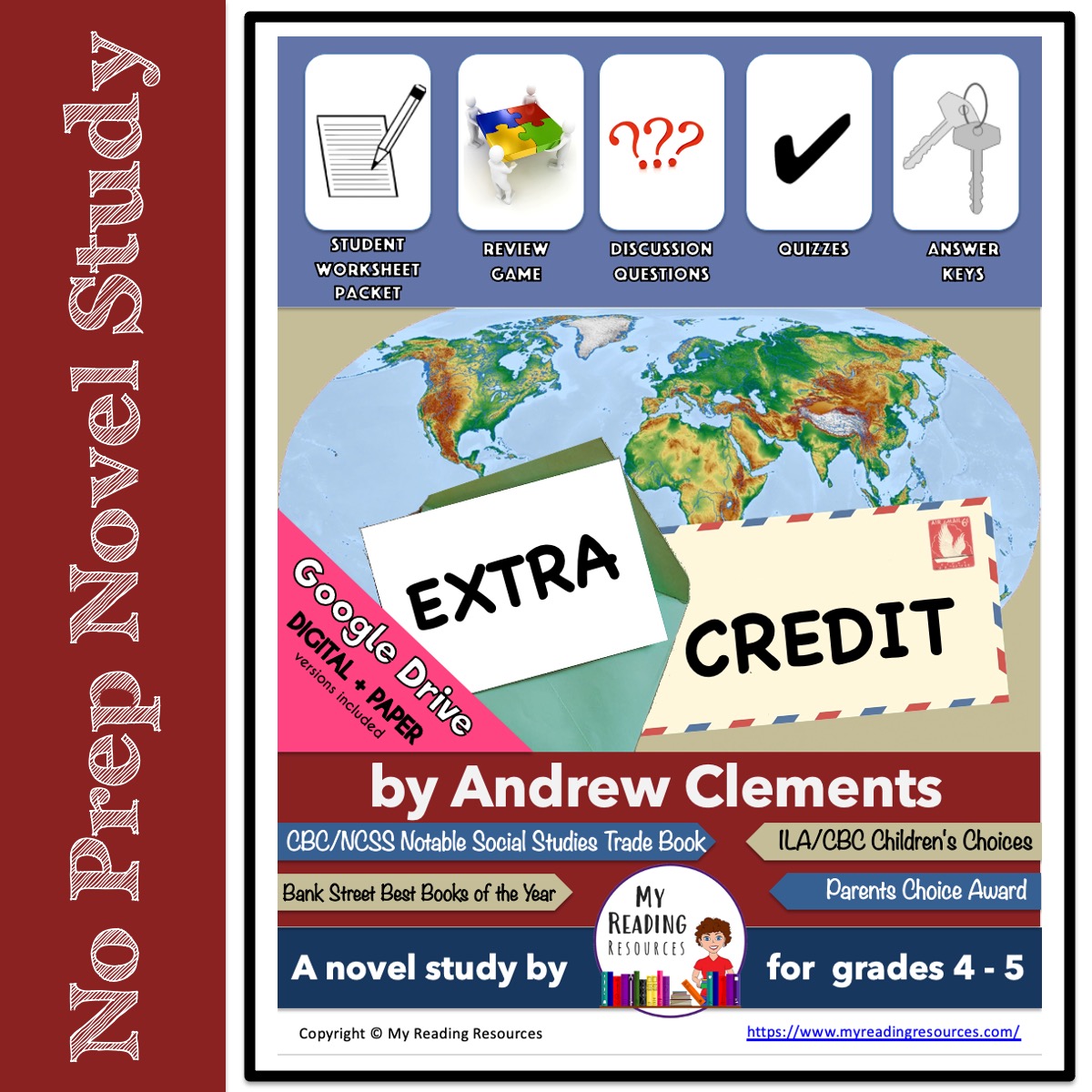 Extra Credit Novel Study - My Reading Resources