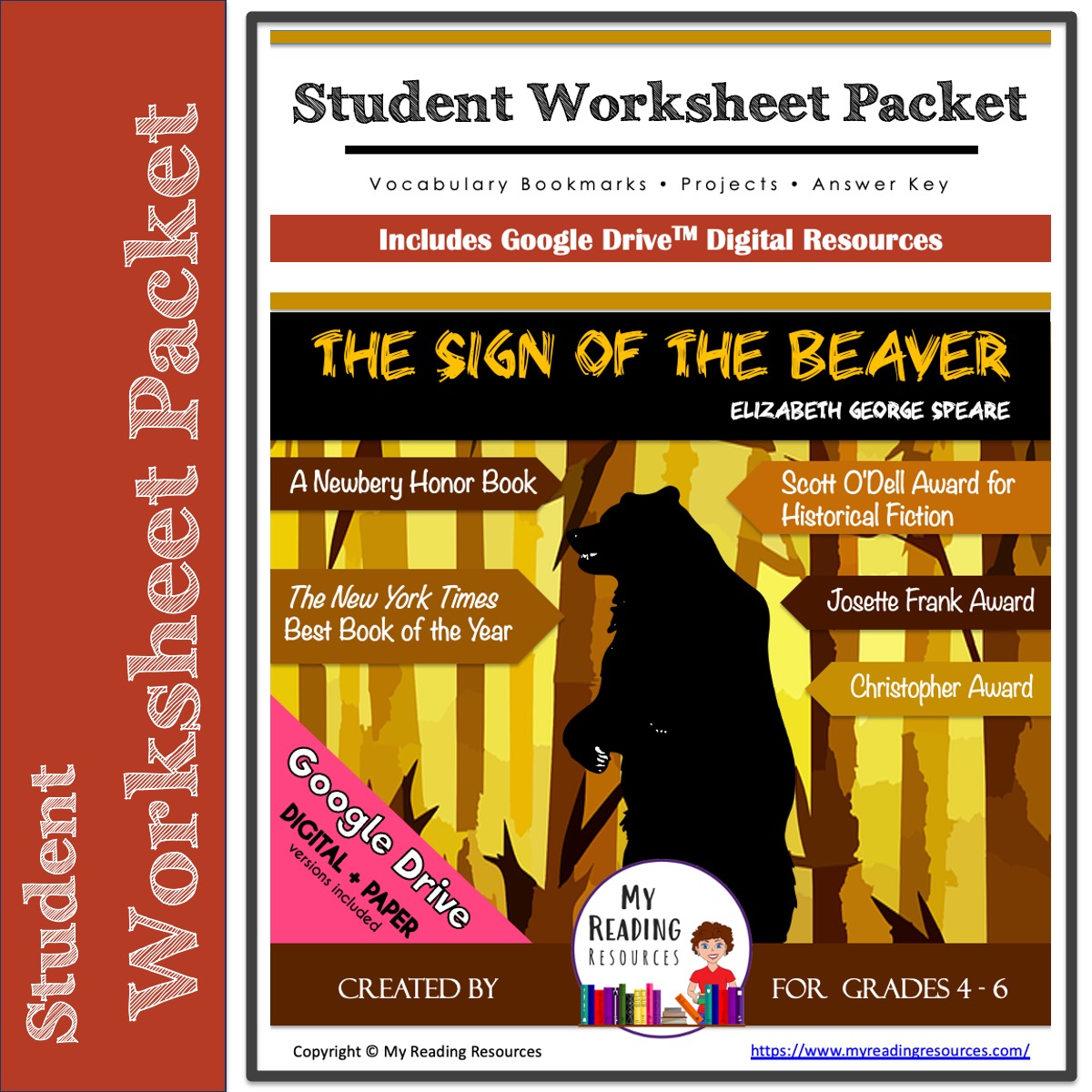 The Sign of the Beaver Student Worksheet Packet - My Reading Resources