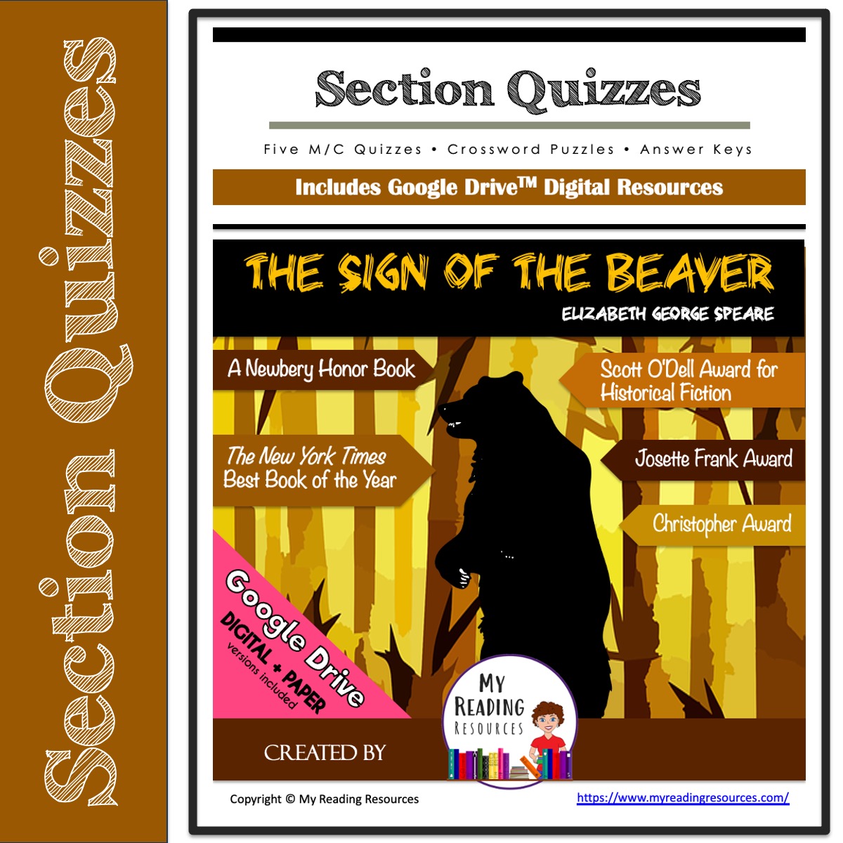 The Sign of the Beaver Section Quizzes & Crossword Puzzles - My Reading Resources