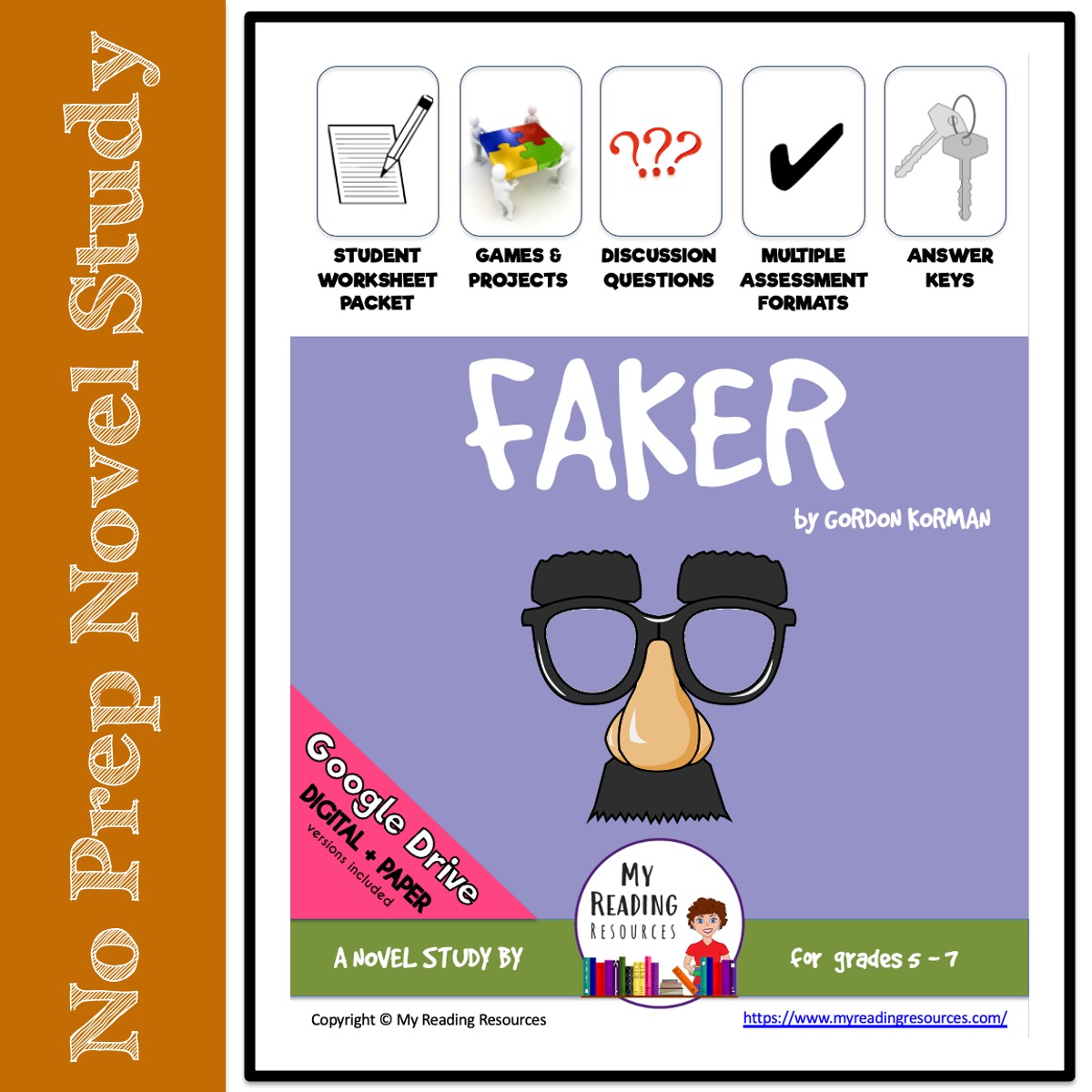 Faker Novel Study - My Reading Resources