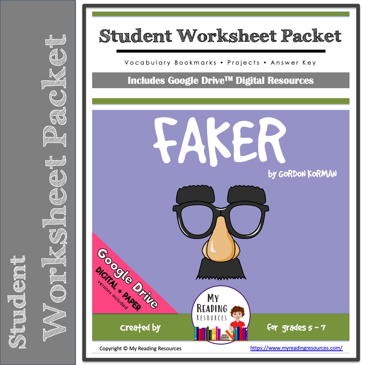 Faker Student Worksheet Packet - My Reading Resources