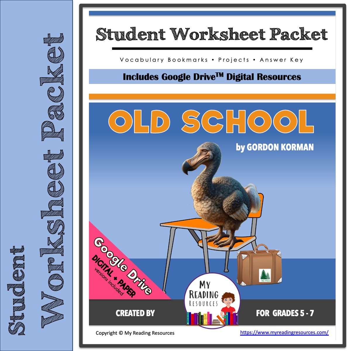 Old School Student Worksheet Packet - My Reading Resources