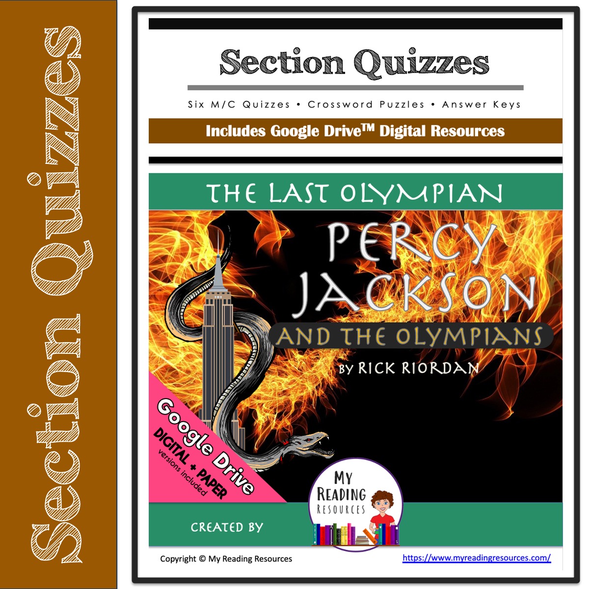 The Last Olympian Section Quizzes & Crossword Puzzles - My Reading ...