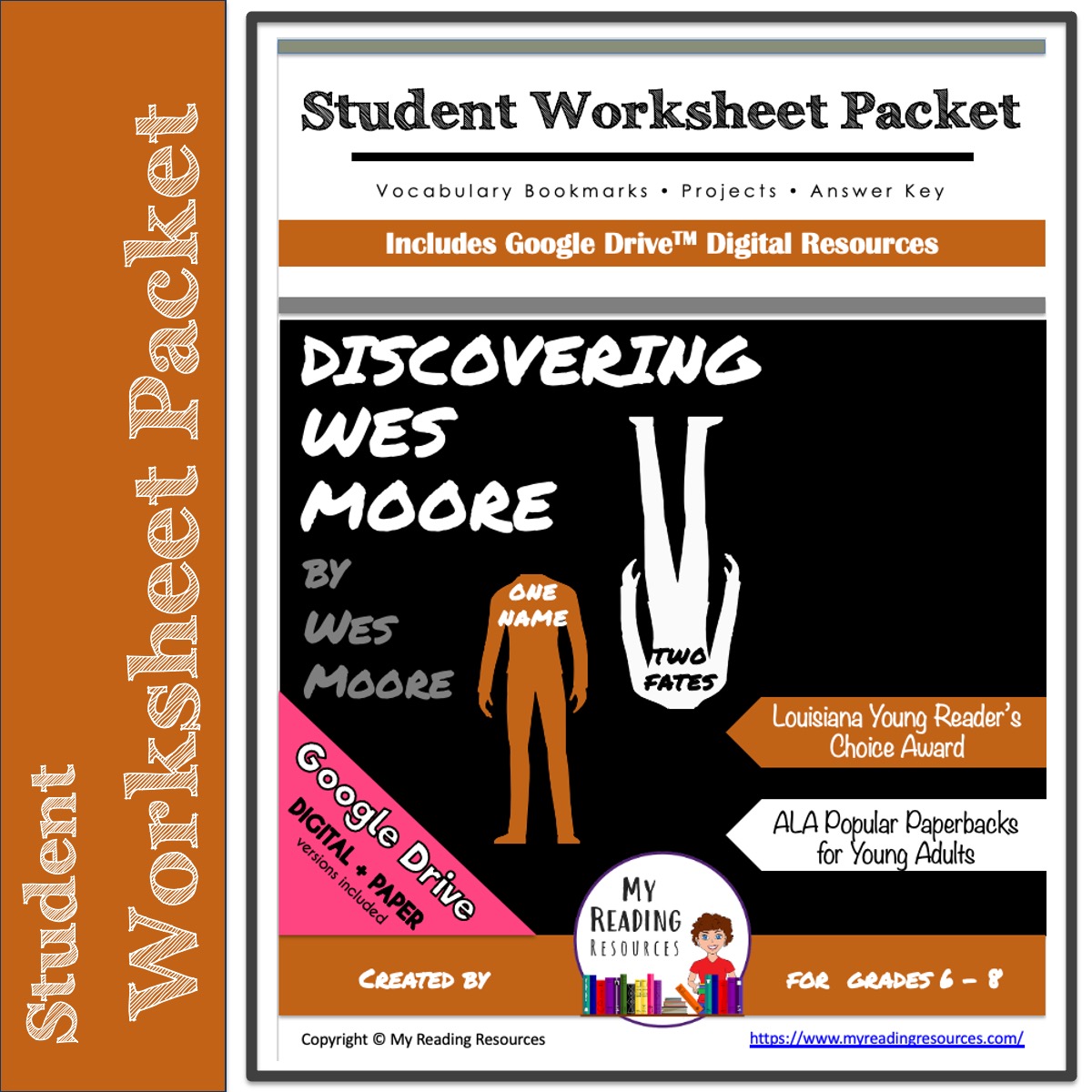 Discovering Wes Moore Student Worksheet Packet - My Reading Resources
