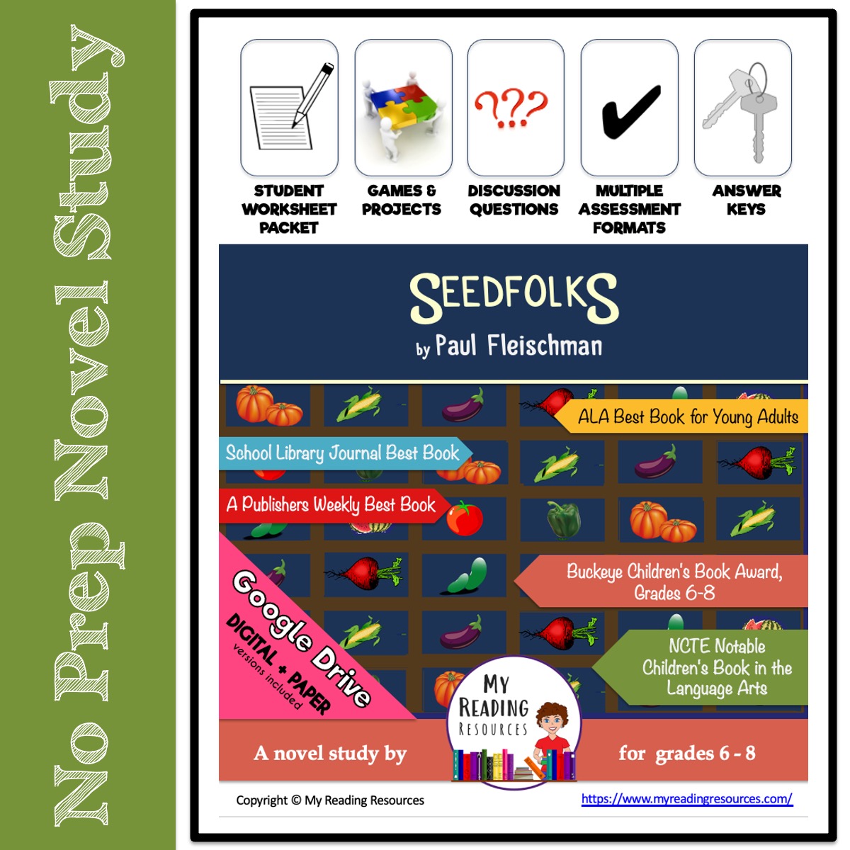 Seedfolks Novel Study - My Reading Resources